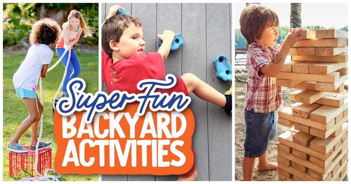 25 Awesome Backyard Activities - Spaceships and Laser Beams