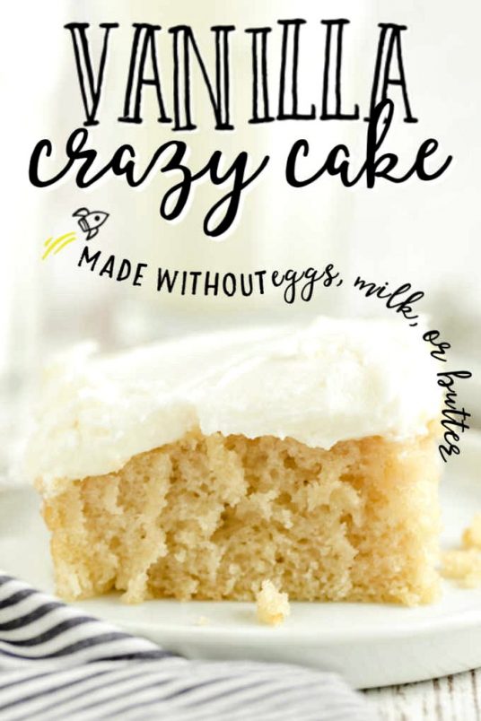 Vanilla Crazy Cake (Depression Cake Recipe) - Spaceships and Laser Beams