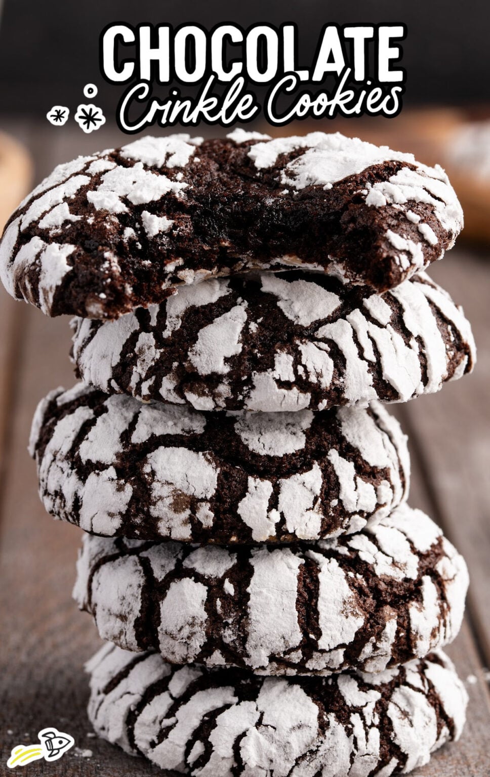 Vintage Chocolate Crinkle Cookies - Spaceships and Laser Beams