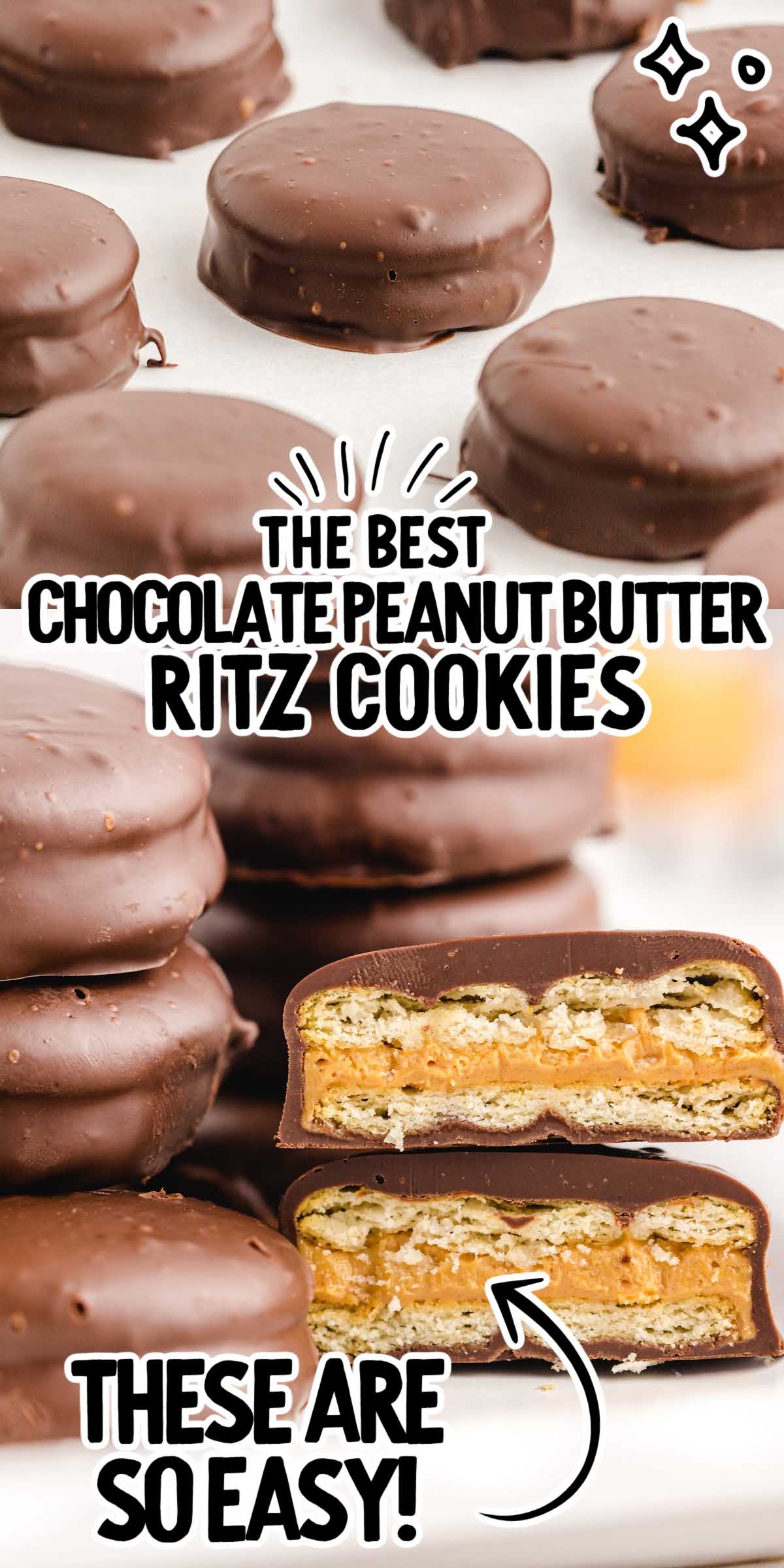 Chocolate Peanut Butter Ritz Cookies - Spaceships and Laser Beams