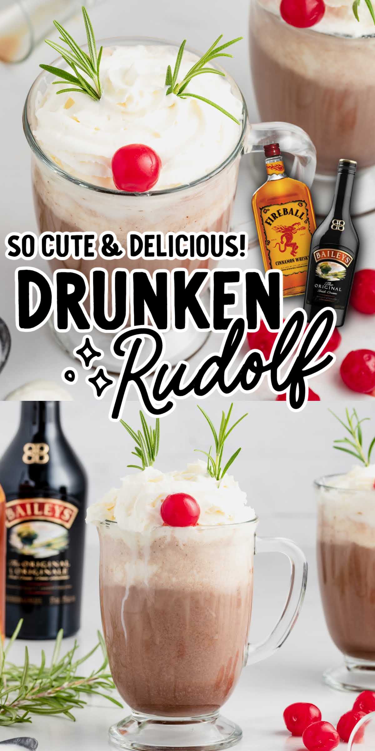 Drunken Rudolph Fireball Hot Chocolate - Spaceships and Laser Beams