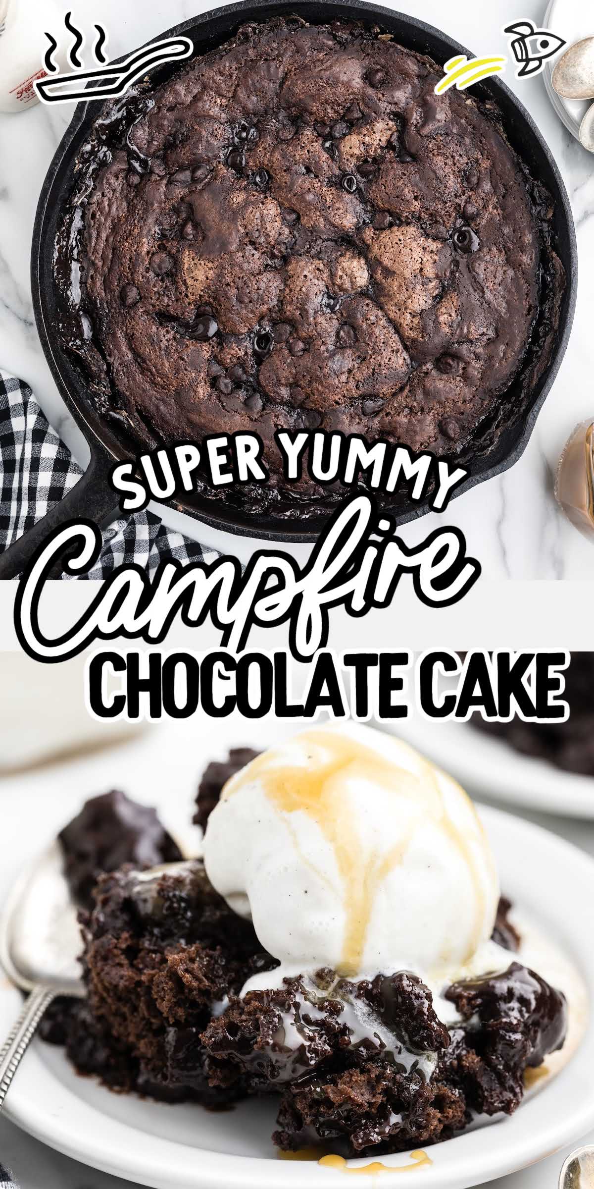 Campfire Chocolate Cake - Spaceships and Laser Beams