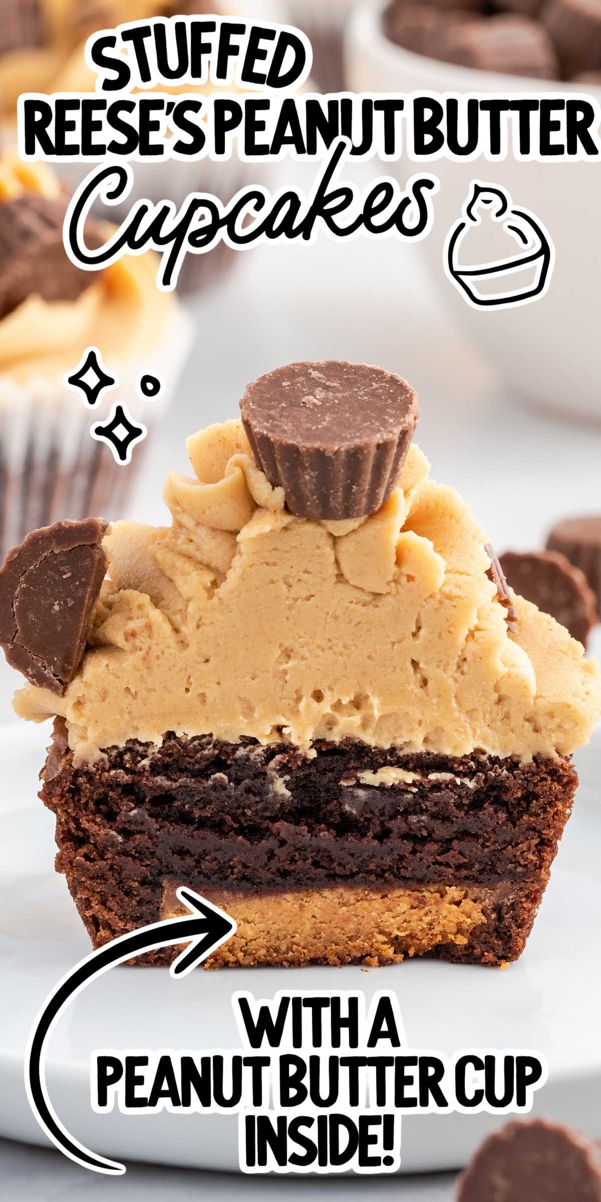 Peanut Butter Cup Cupcake - Spaceships and Laser Beams