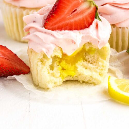 Strawberry Lemon Cupcakes - Spaceships and Laser Beams