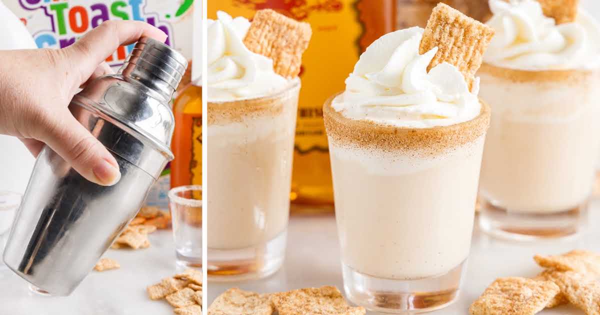 Cinnamon Toast Crunch Shot (with RumChata and Fireball)