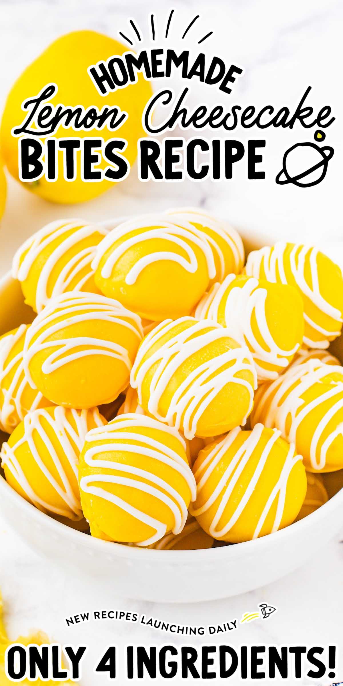 Lemon Cheesecake Bites - Spaceships and Laser Beams