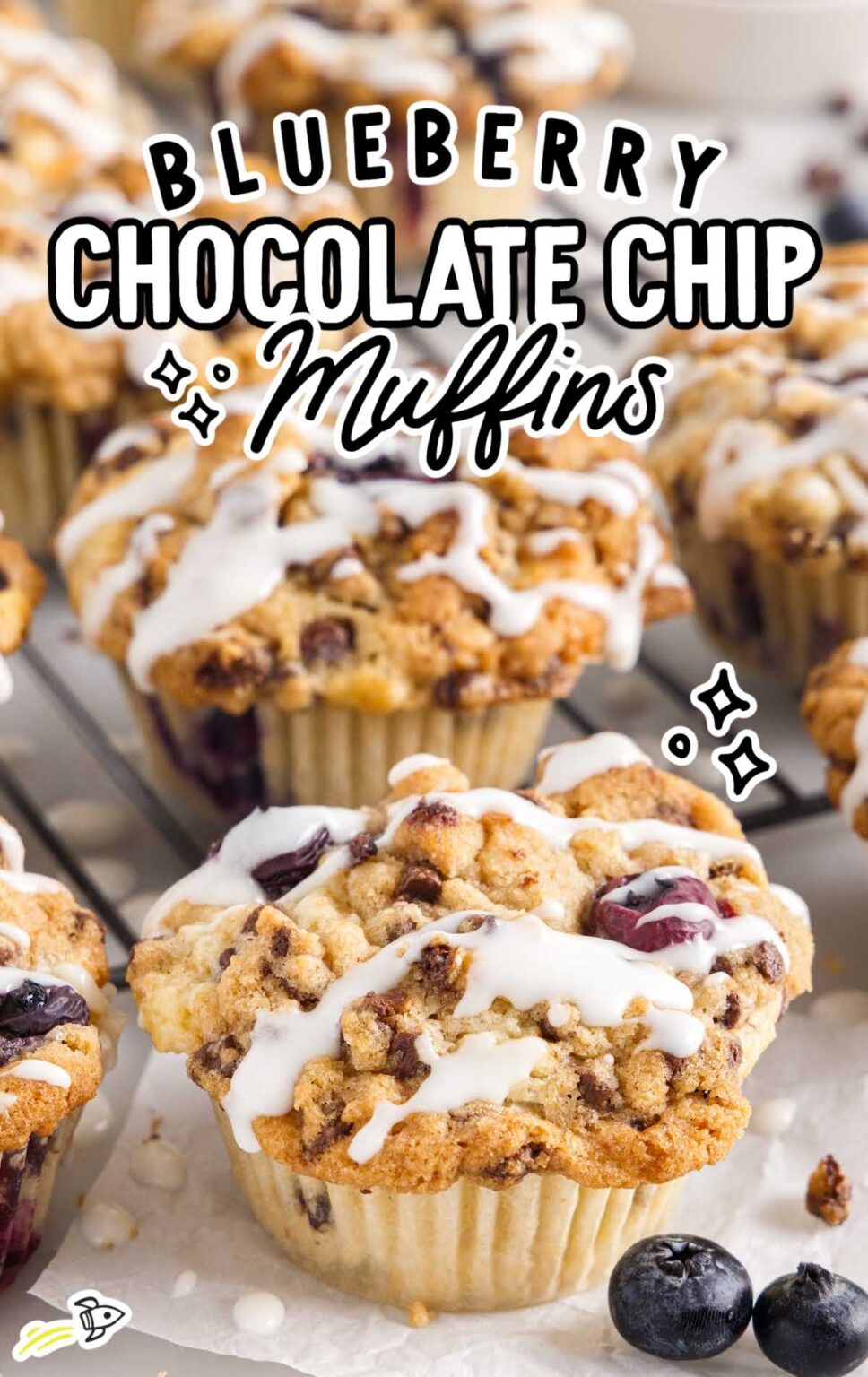 Blueberry Chocolate Chip Muffins - Spaceships and Laser Beams