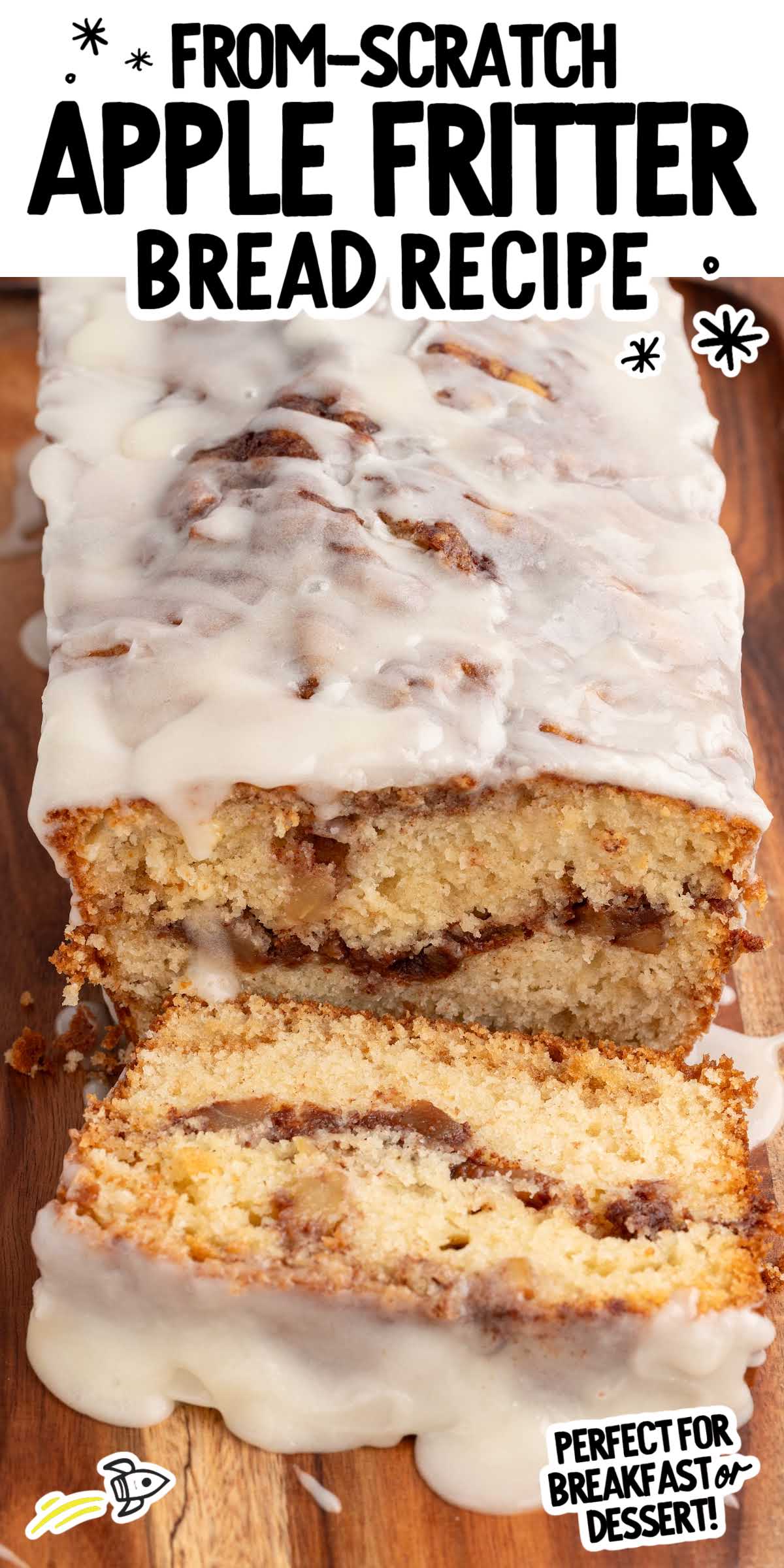 Bakery-Style Apple Fritter Bread - Spaceships and Laser Beams