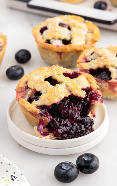 Mini Blueberry Pies - Spaceships and Laser Beams
