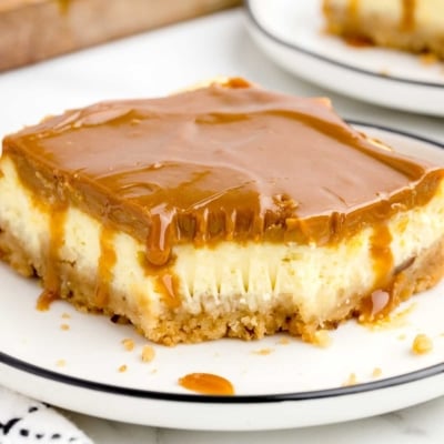 Caramel Cheesecake Bars - Spaceships and Laser Beams
