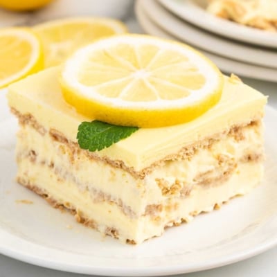 Lemon Eclair Cake - Spaceships and Laser Beams