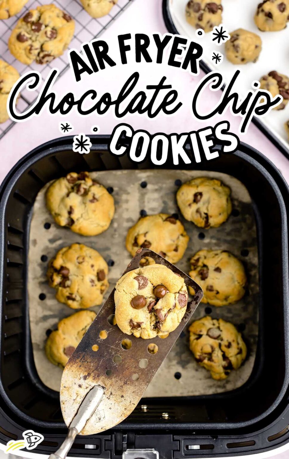 Air Fryer Chocolate Chip Cookies - Spaceships and Laser Beams