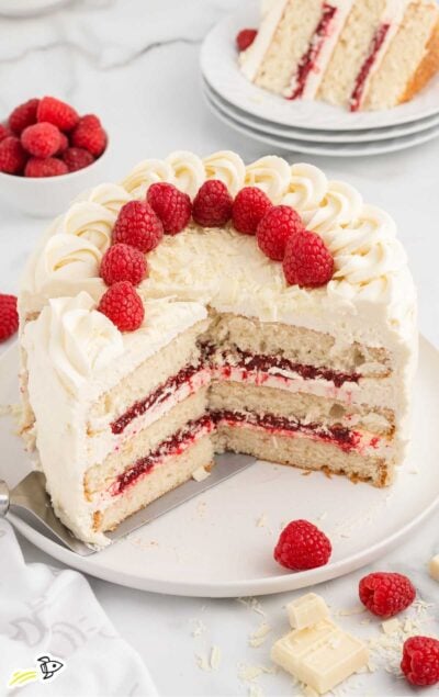 White Chocolate Raspberry Cake - Spaceships and Laser Beams