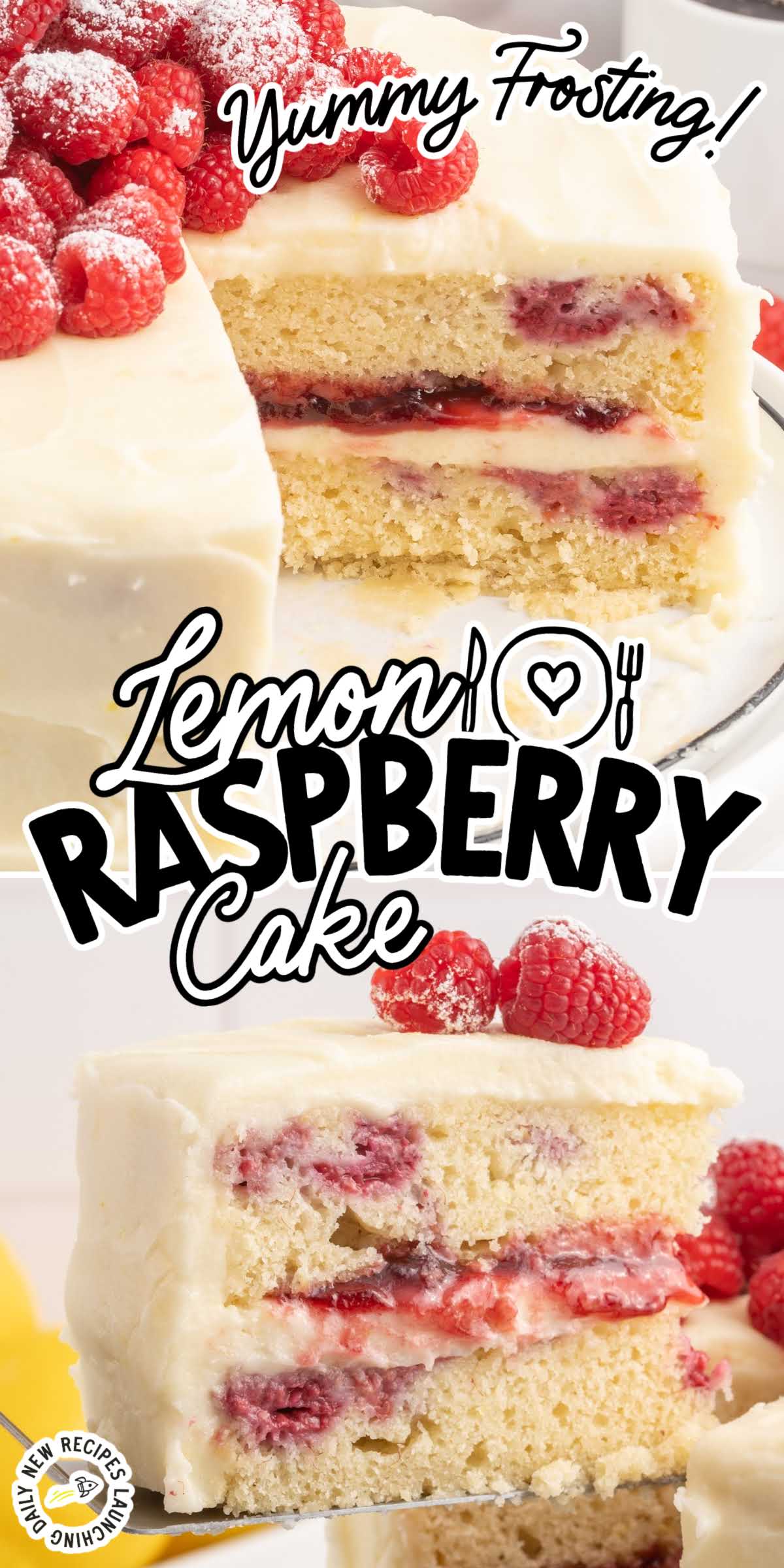Lemon Raspberry Cake - Spaceships and Laser Beams