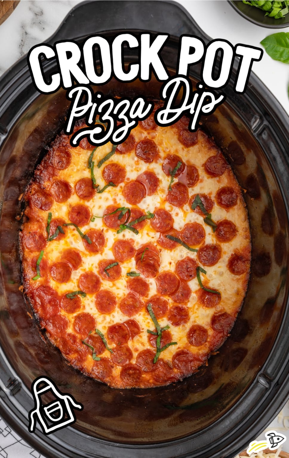 Crock Pot Pizza Dip - Spaceships and Laser Beams