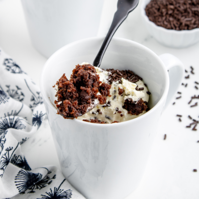 Cake in a Mug with Cake Mix - Spaceships and Laser Beams