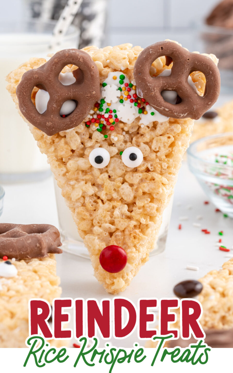 Reindeer Rice Krispie Treats - Spaceships and Laser Beams