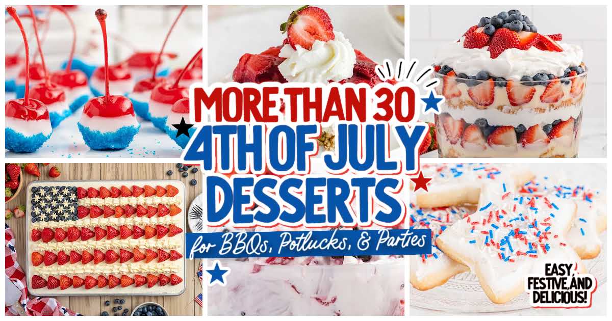 30+ 4th of July Desserts for BBQs, Potlucks and Parties - Spaceships ...